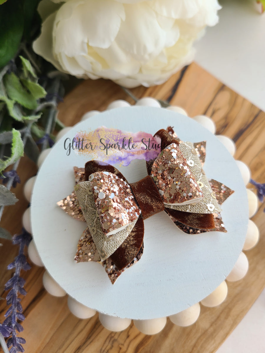 4 inch Sassafras Bow ALL FULL CUTS Steel Rule Die – Glitter Sparkle Studio