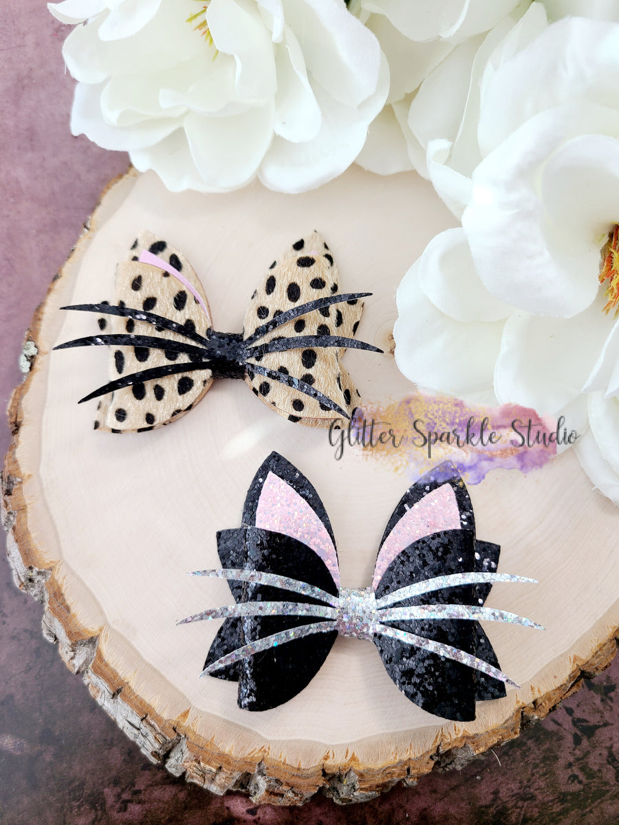 2.5 inch Kitty Cat Bow Steel Rule Die – Glitter Sparkle Studio