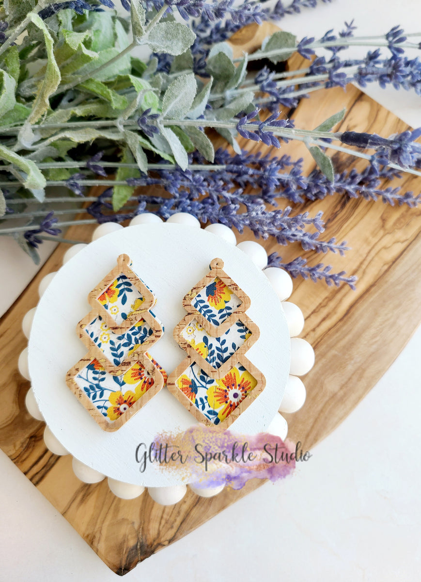 Layered Chevron Stacker Earring Steel Rule Die – Glitter Sparkle Studio