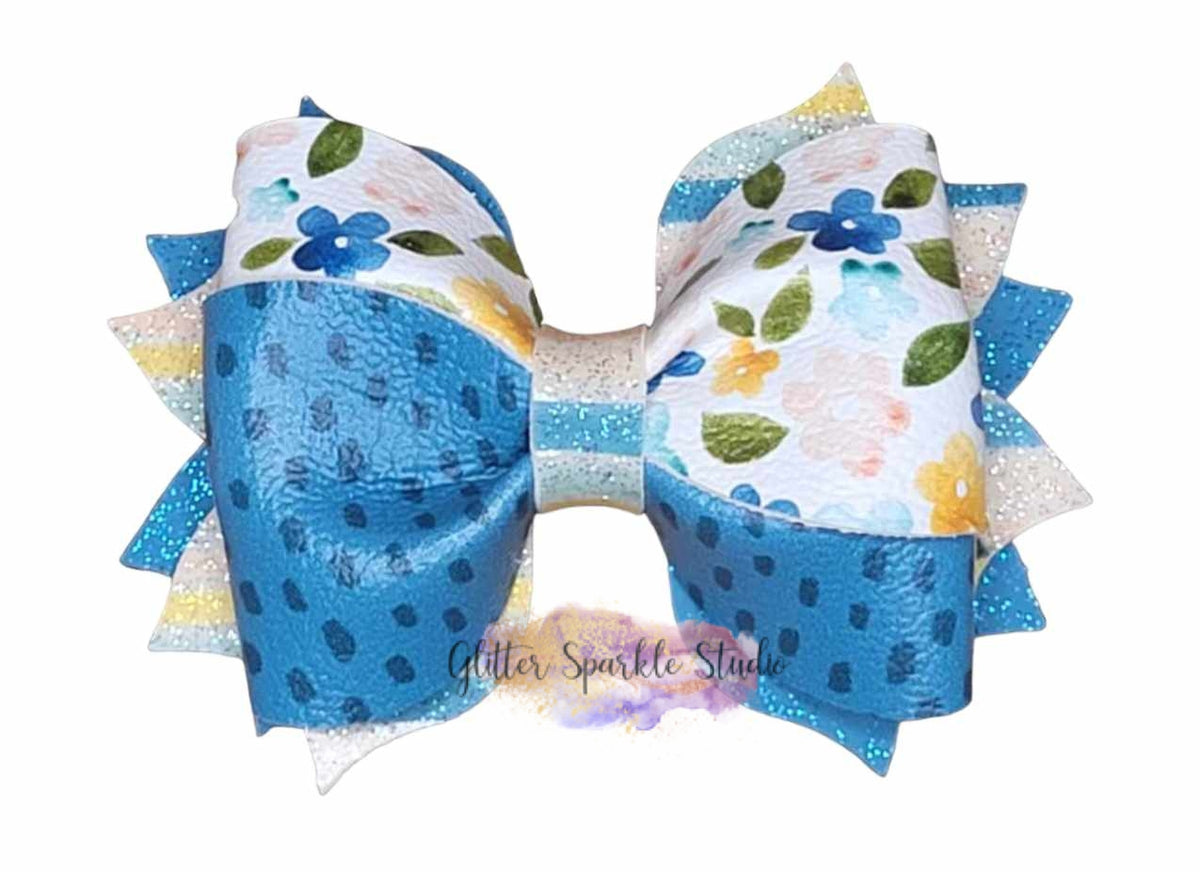 3 inch Twisty Twirl Bow ALL FULL CUTS Steel Rule Die – Glitter Sparkle ...